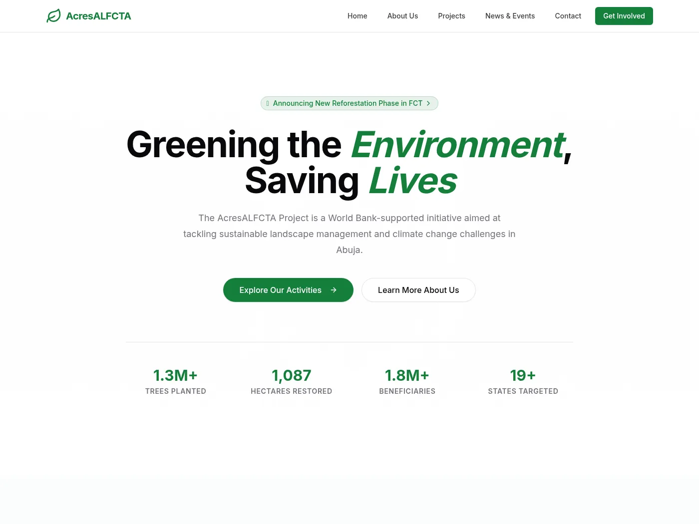 AcresALFCTA Web Portal
