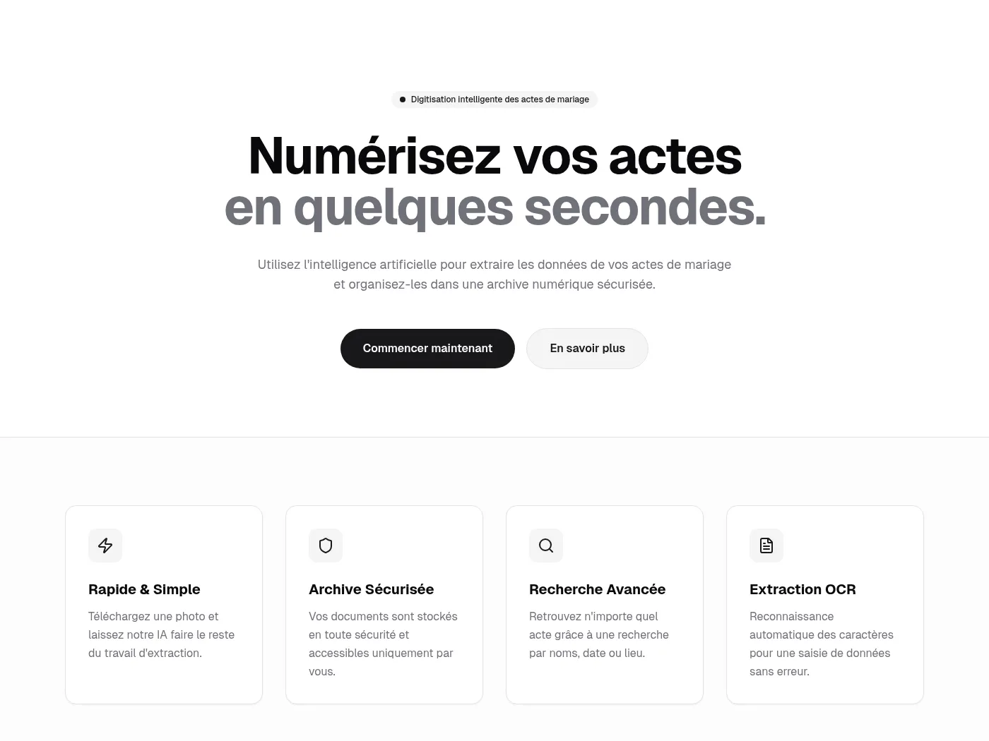 Acte Mariage Scanner