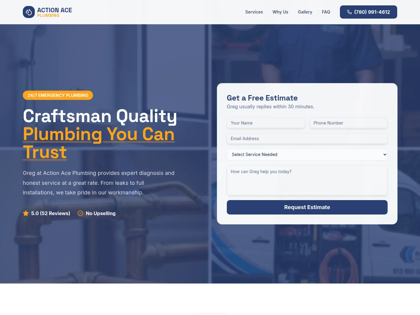 Action Ace Plumbing Site