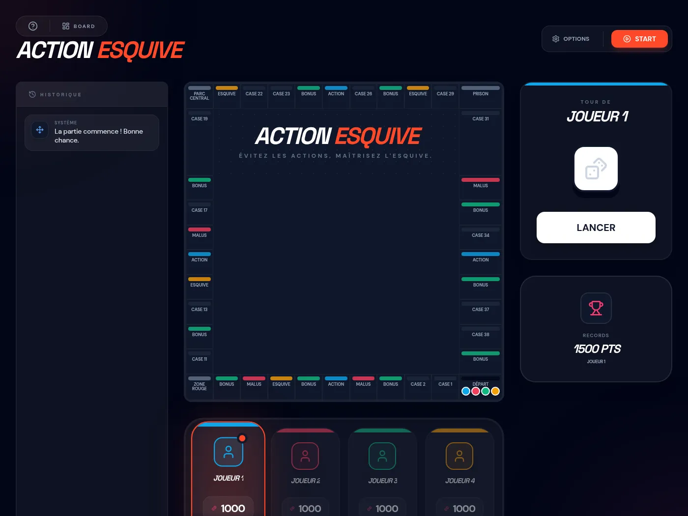 Action Esquive Game