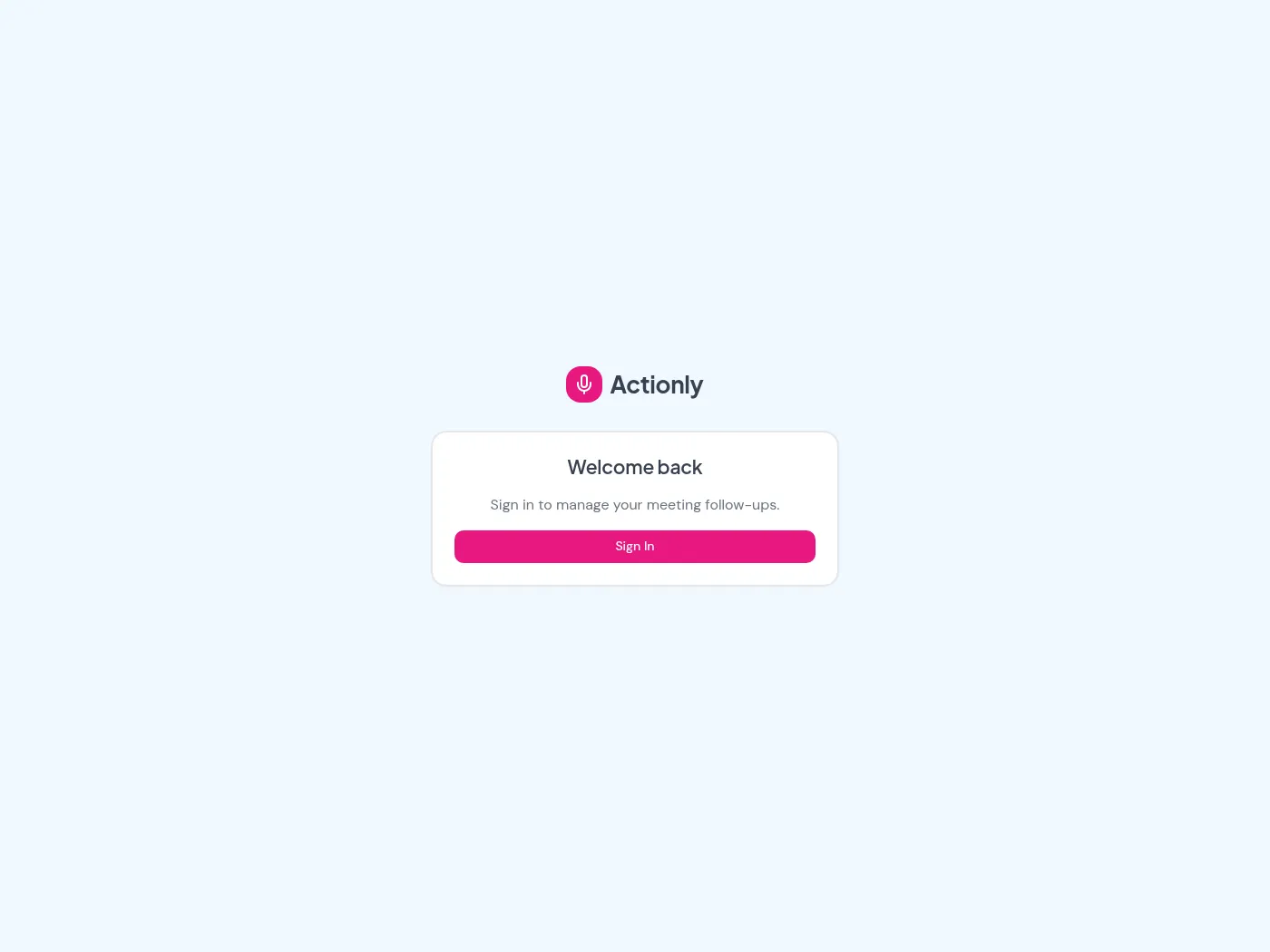 Actionly Follow-Up Assistant