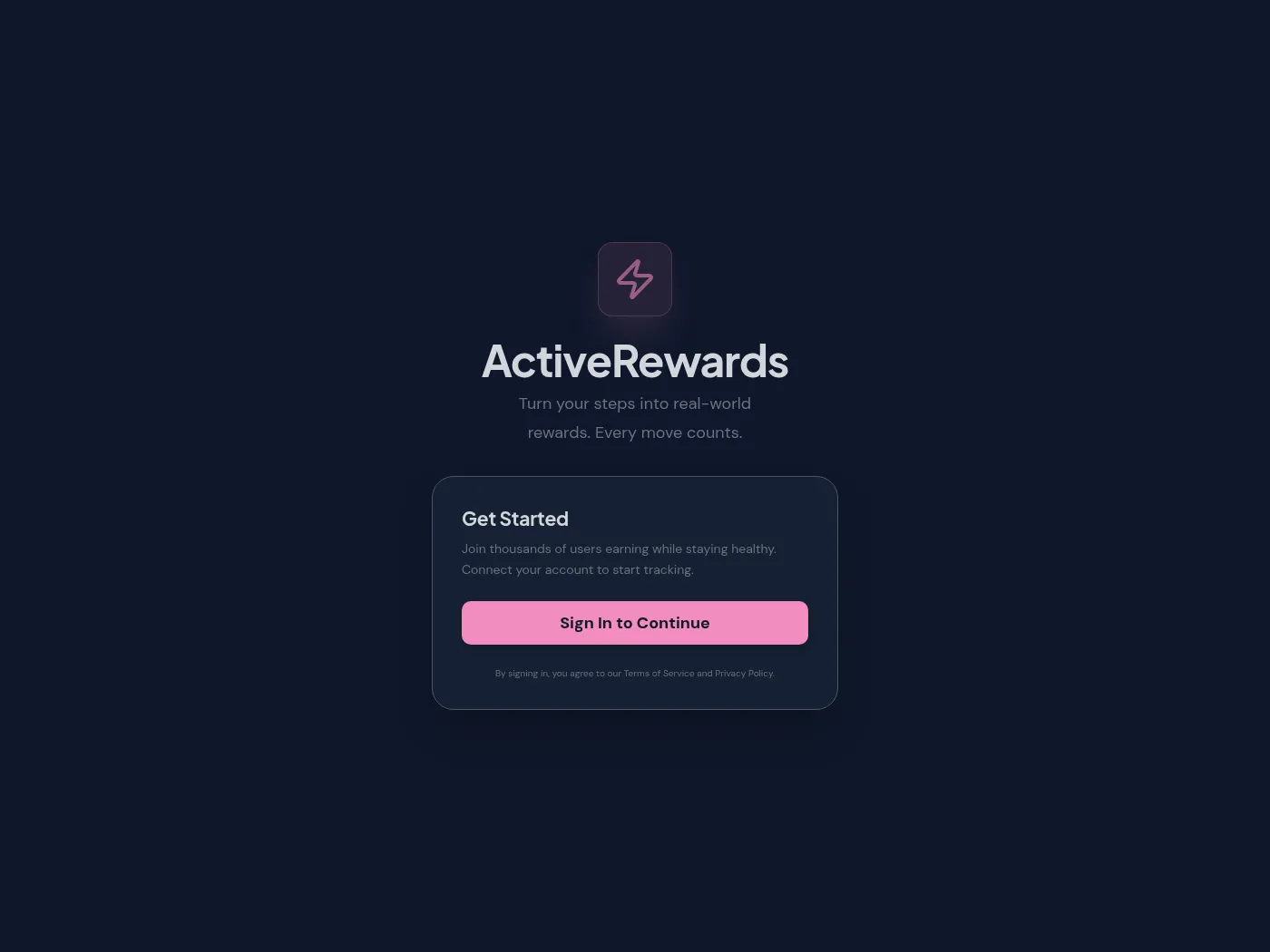 ActiveRewards PWA