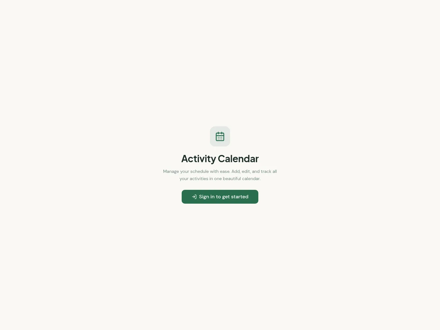 Activity Calendar Pro
