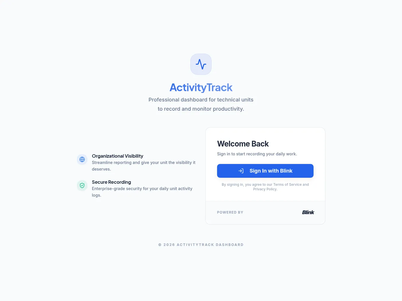 ActivityTrack Dashboard