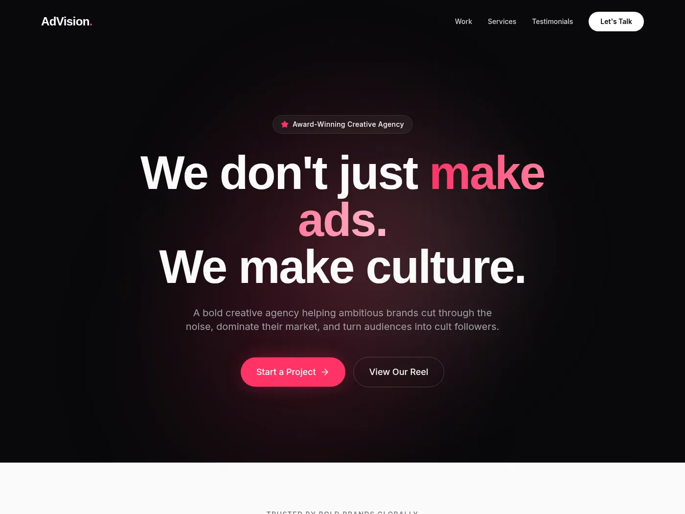 AdVision Agency Site