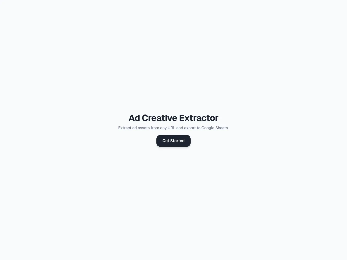 Ad Creative Extractor