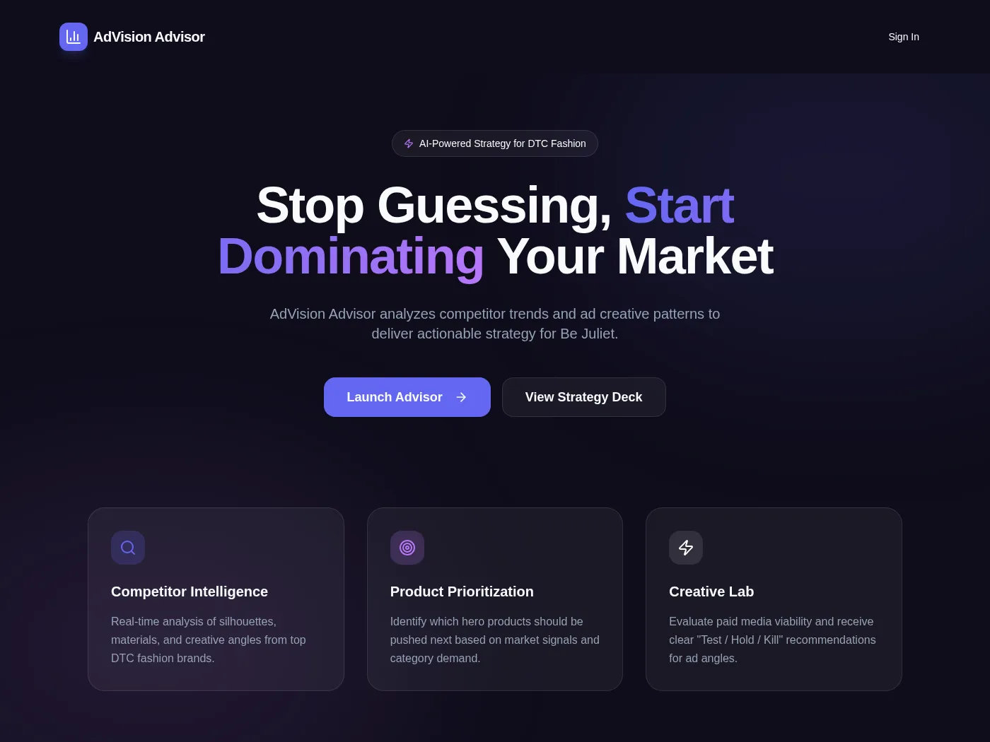 AdVision Advisor