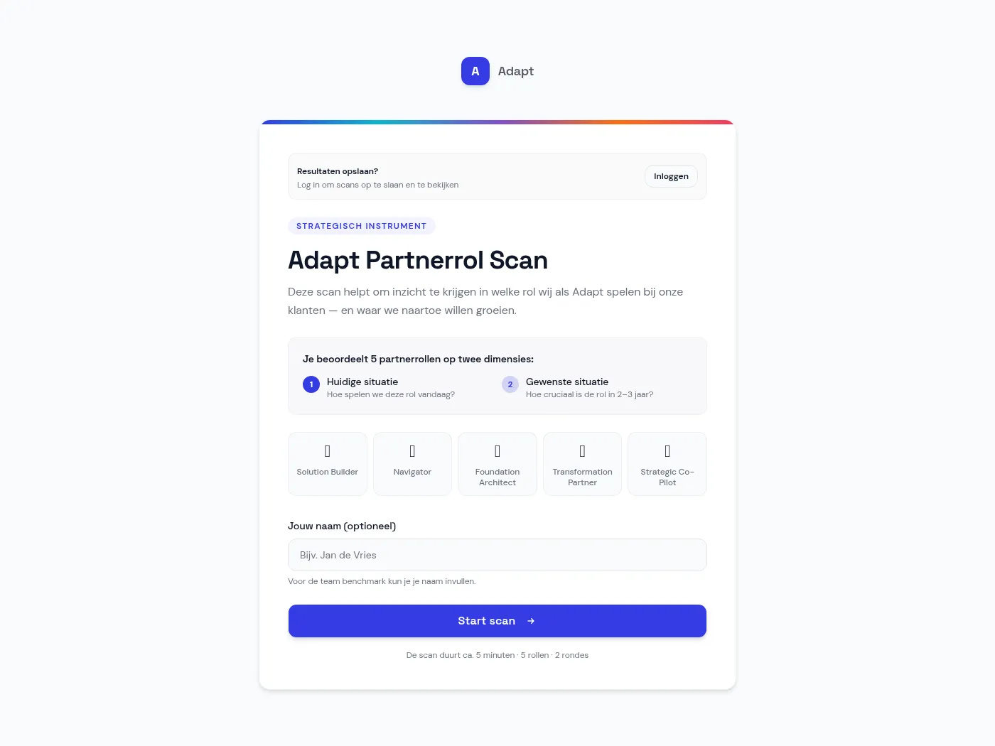 Adapt Partner Role Scan