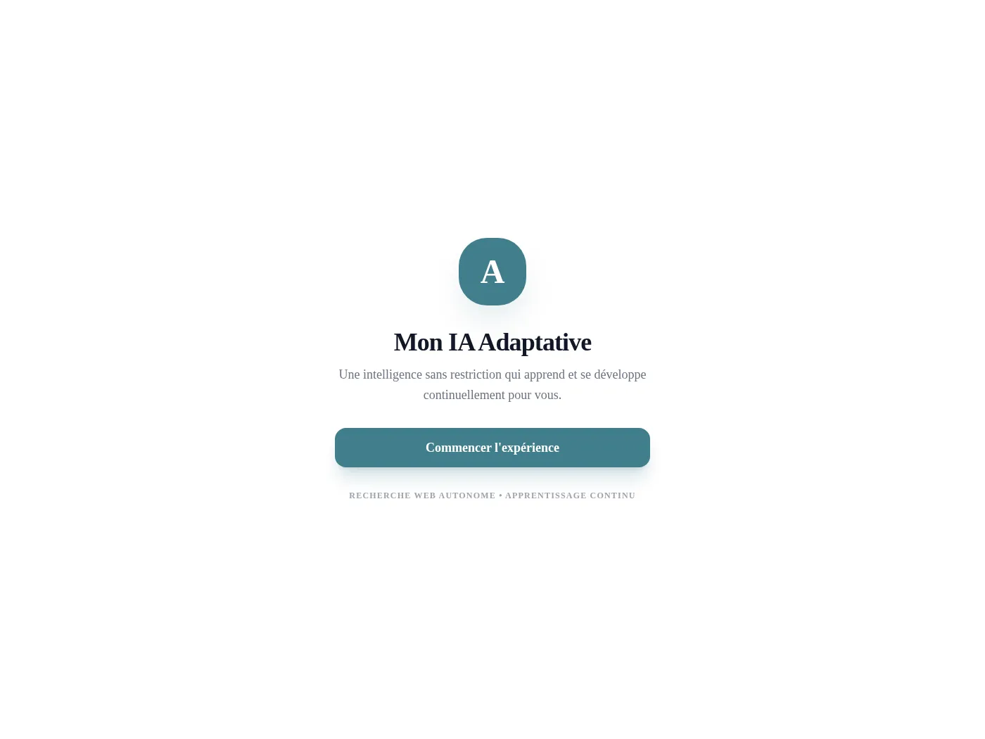 My Adaptive AI