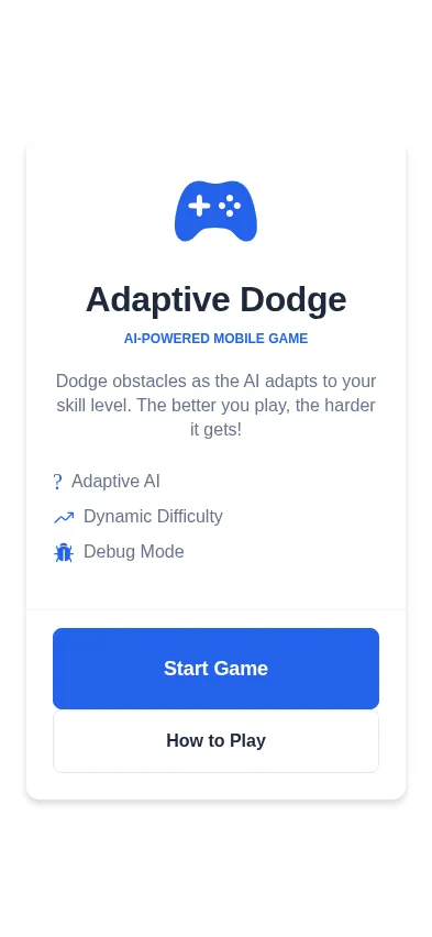 Adaptive AI Game Mobile