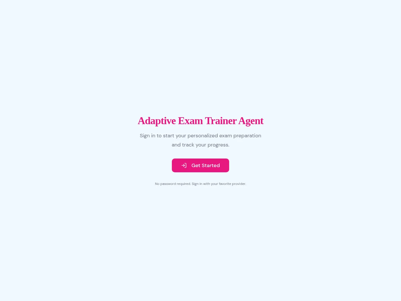 Adaptive Exam Trainer Agent