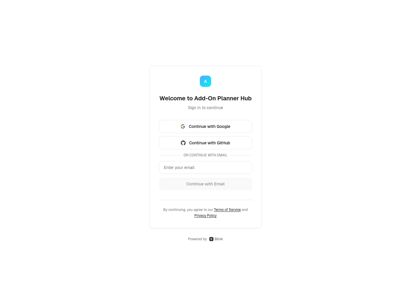 Add-On Planner Hub