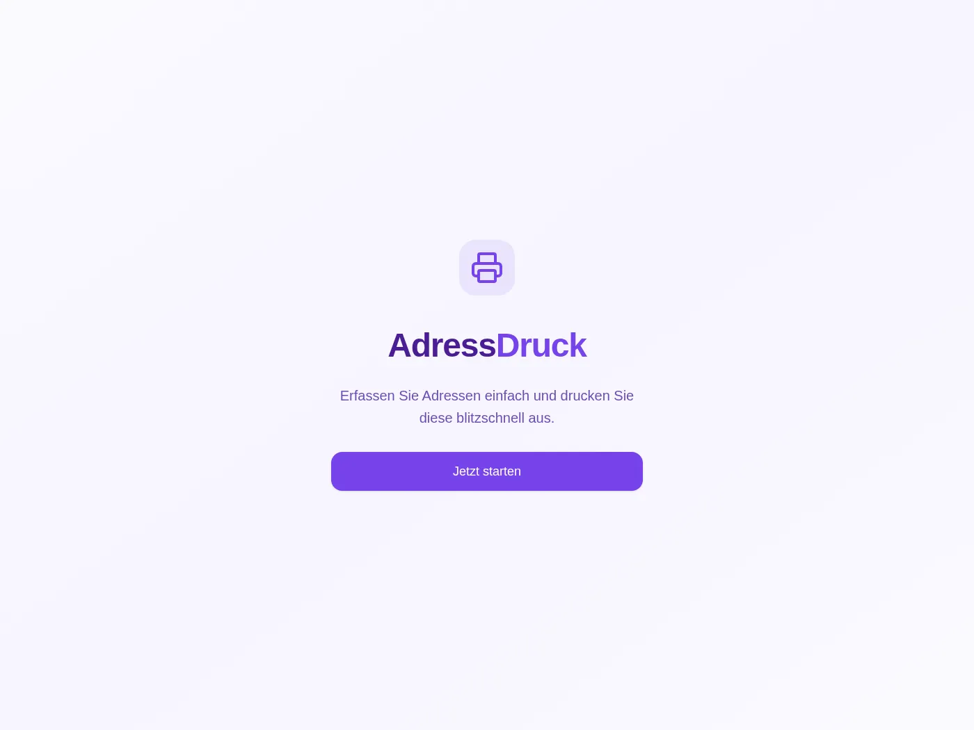 Address Print App
