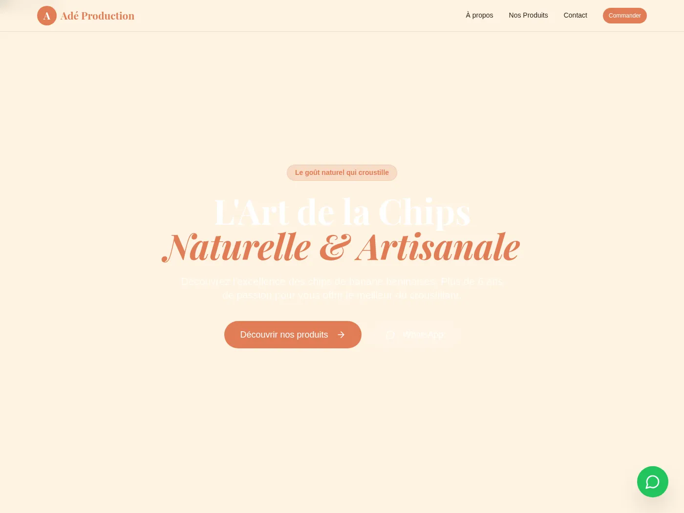 Adé Production Website