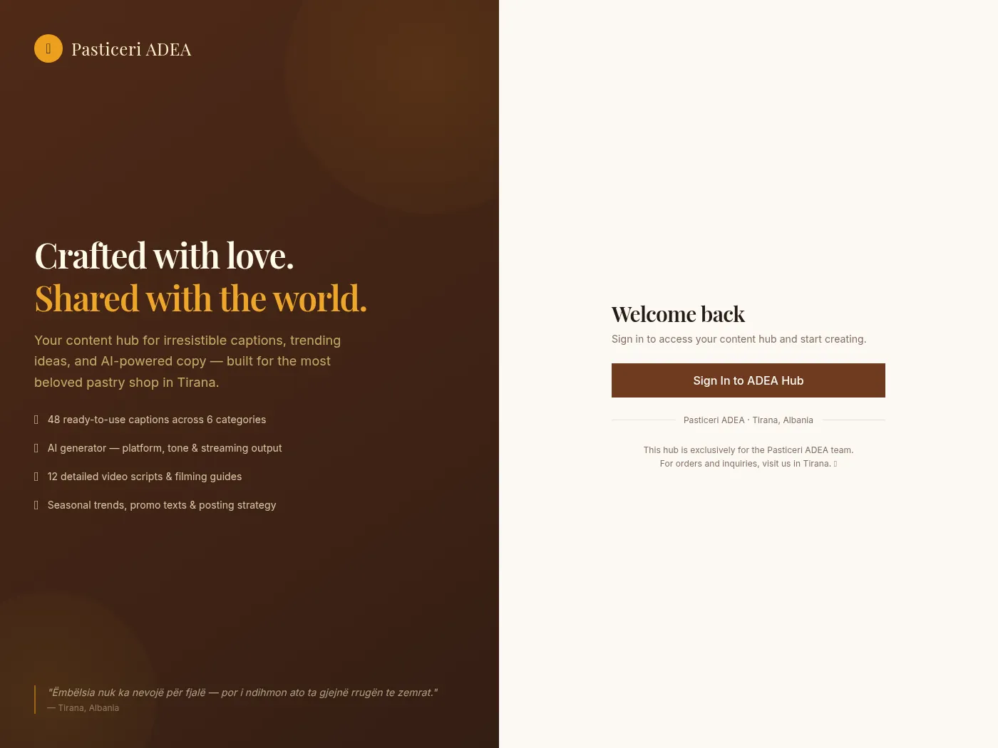 Pasticeri ADEA Content Hub