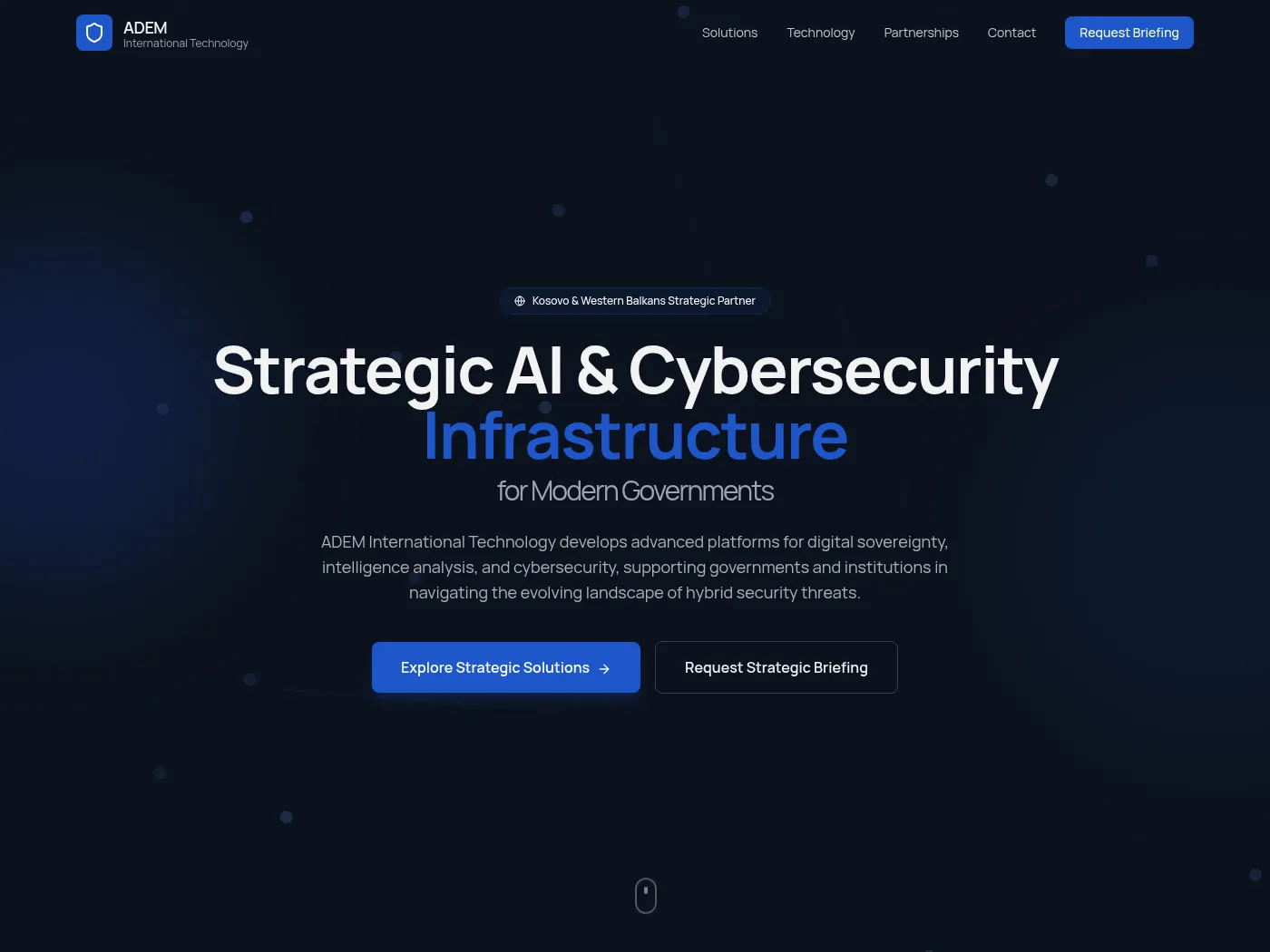 ADEM Strategic Tech Landing