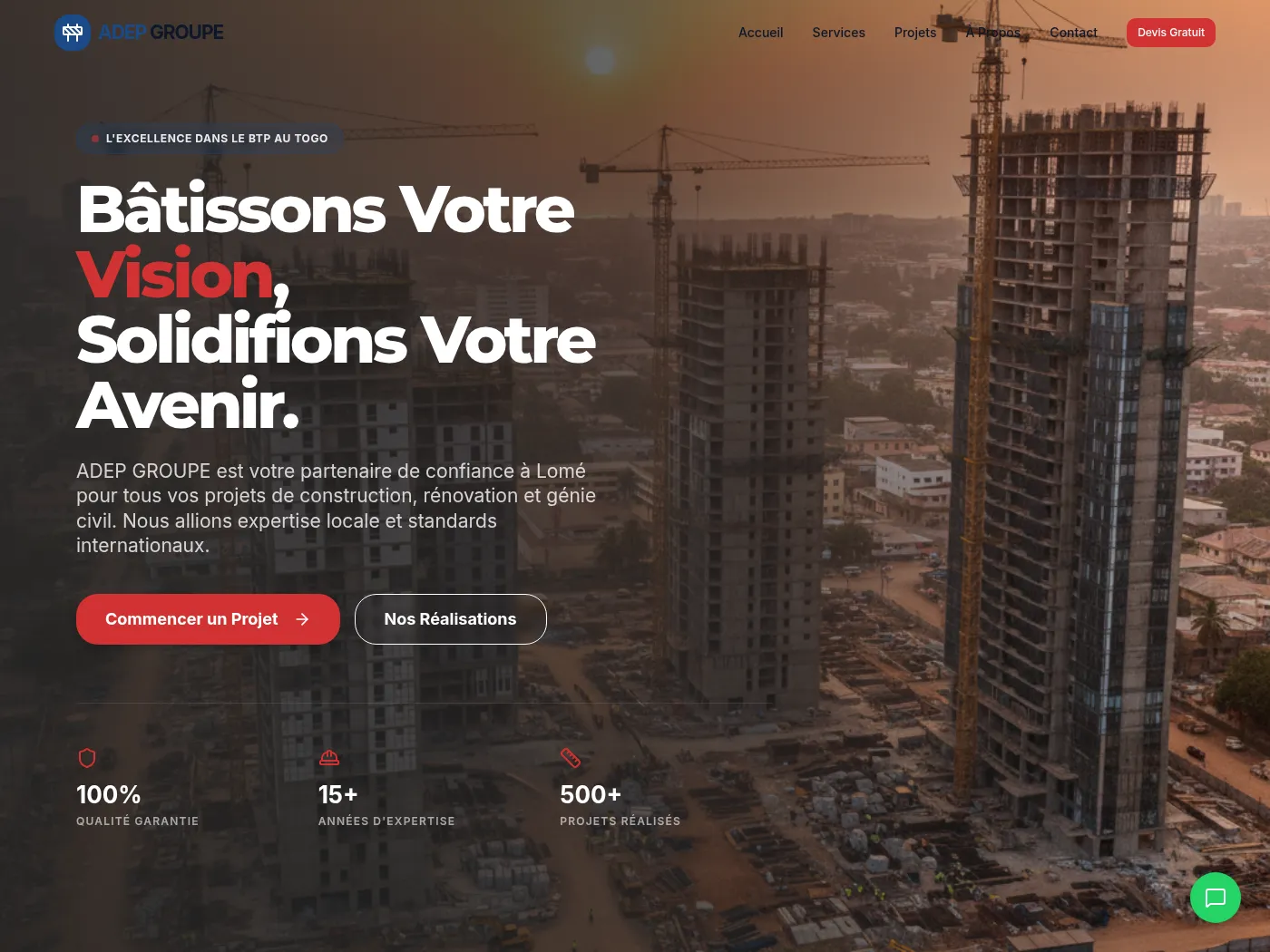 ADEP Groupe Web Presence