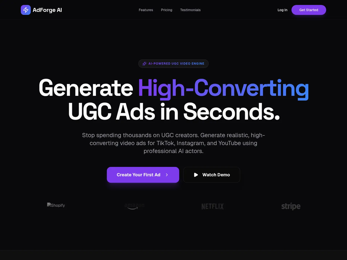 AdForge AI Platform