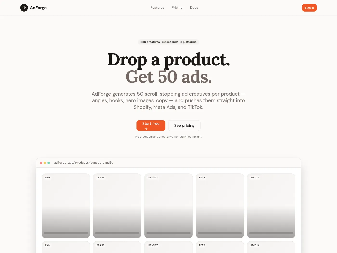AdForge SaaS Platform