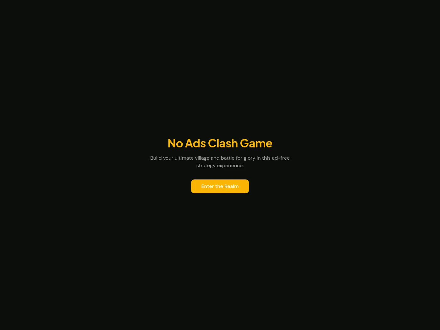 No Ads Clash Game