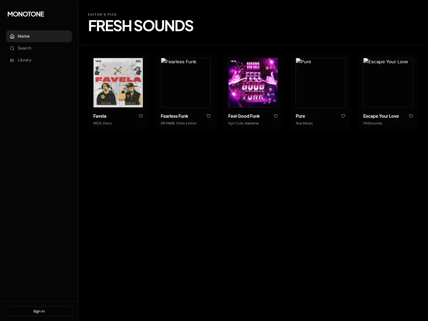 Ad-Free Music Stream
