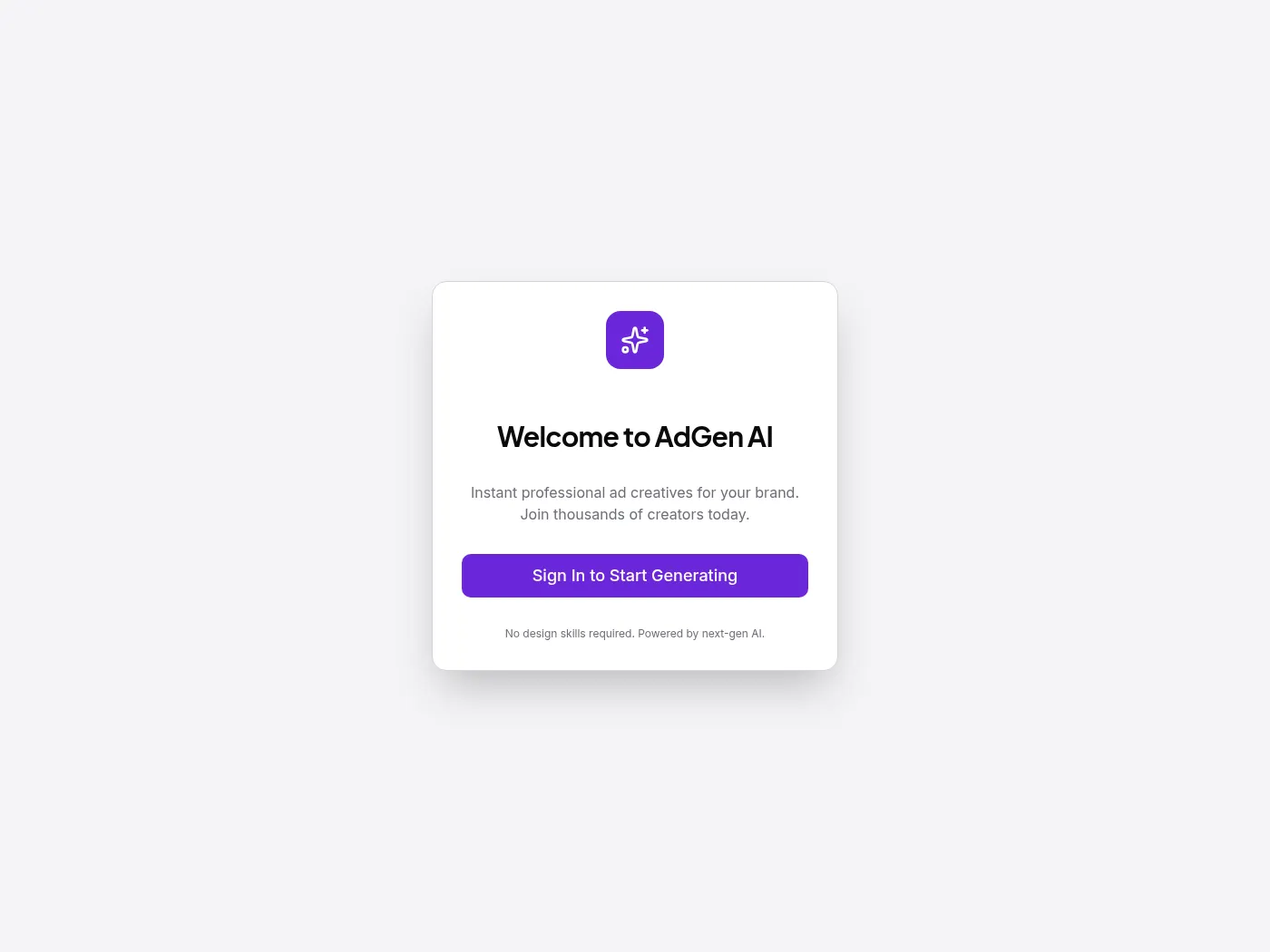 AdGen AI Studio