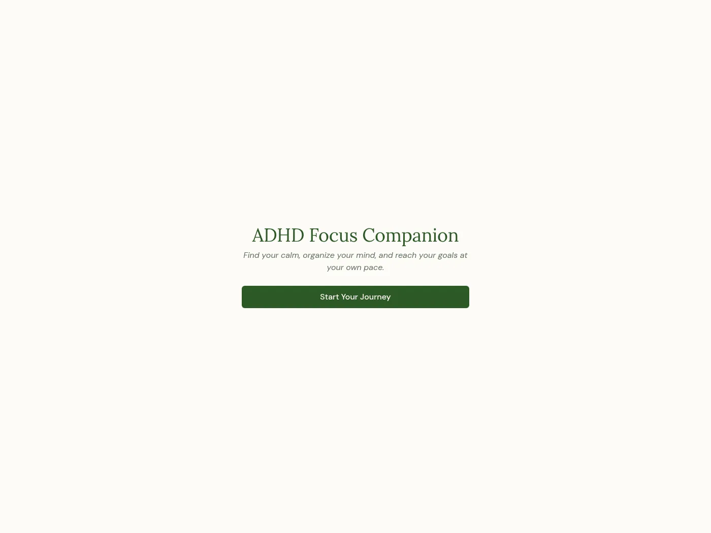 ADHD Focus Companion