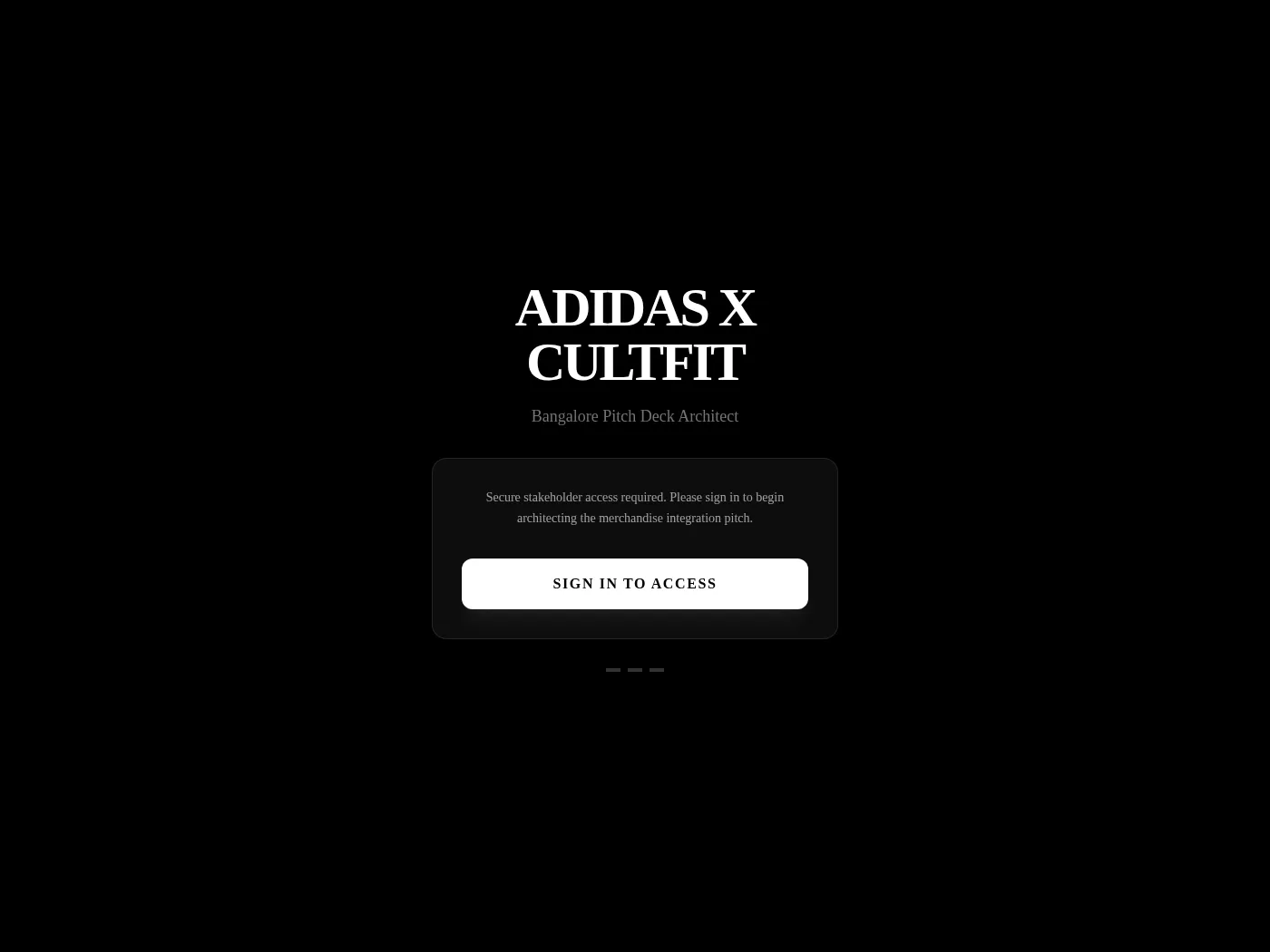 Adidas x Cultfit Pitch