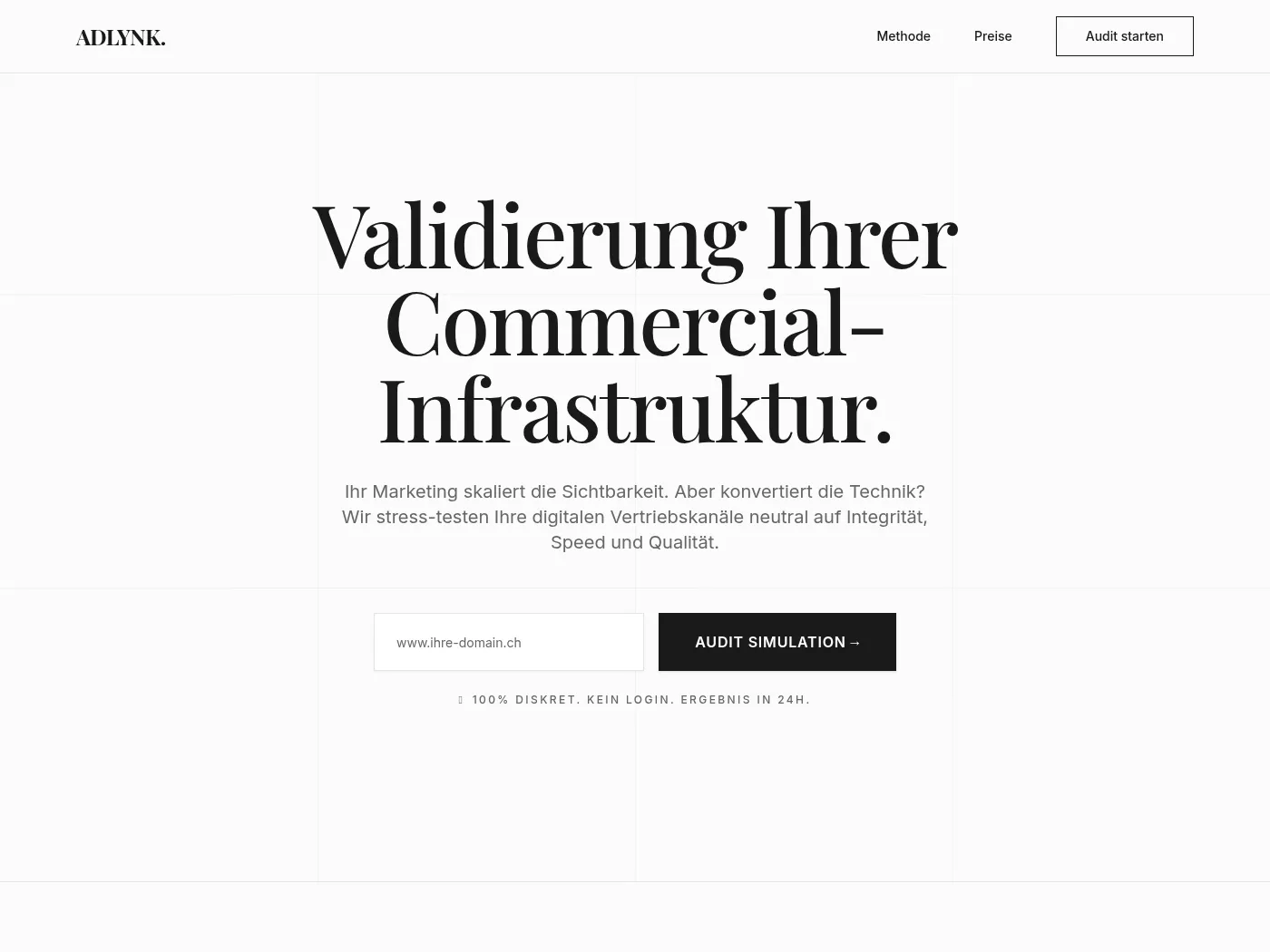 Adlynk Audit Landingpage