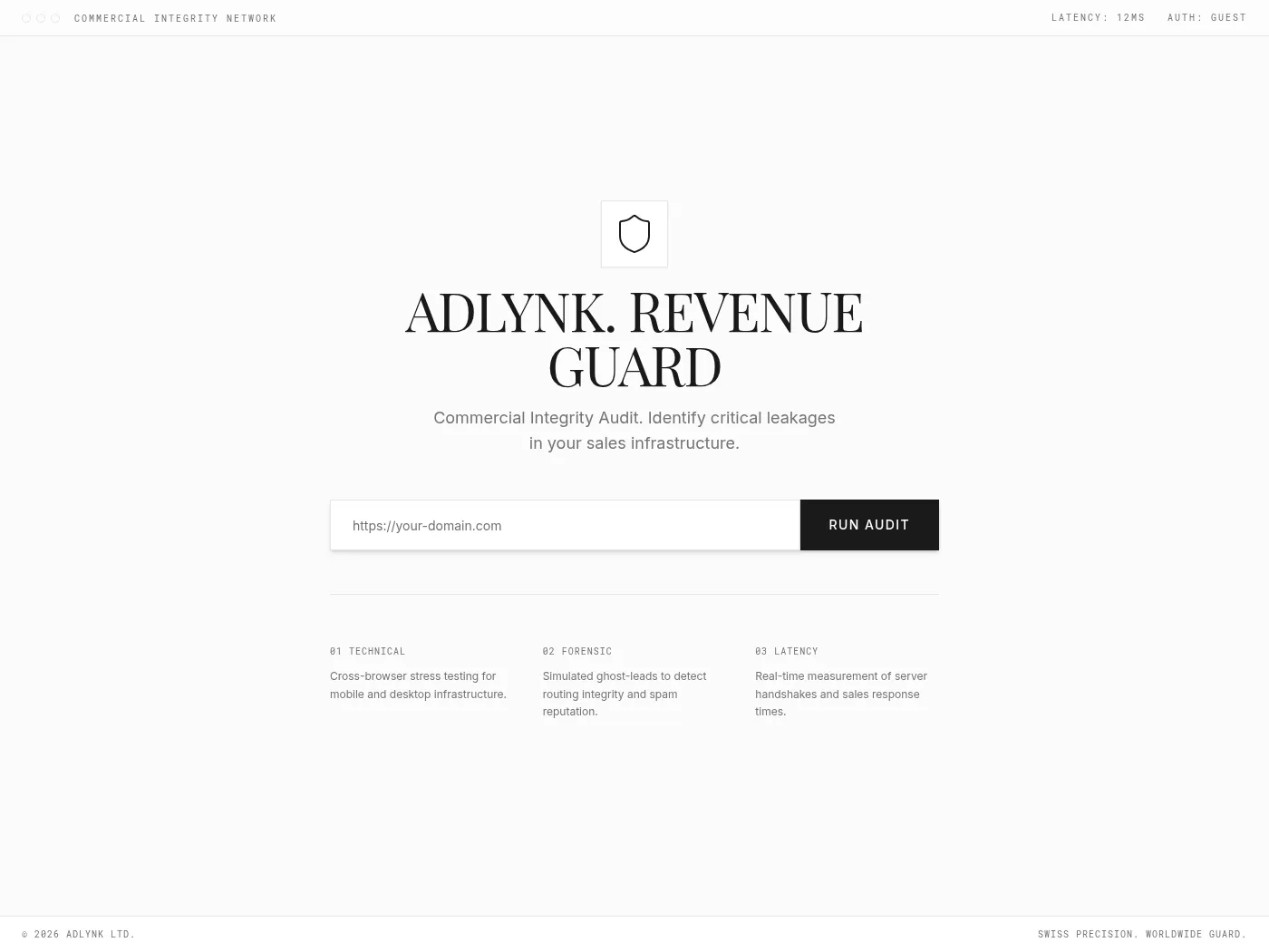 Adlynk Revenue Guard UI