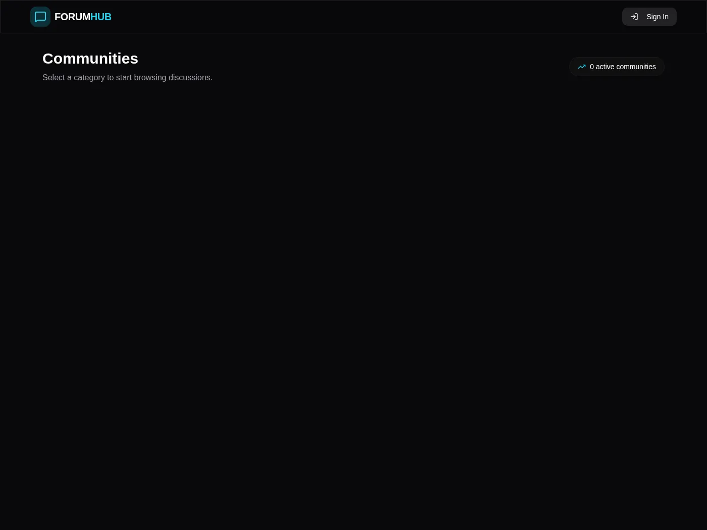Admin Forum Hub