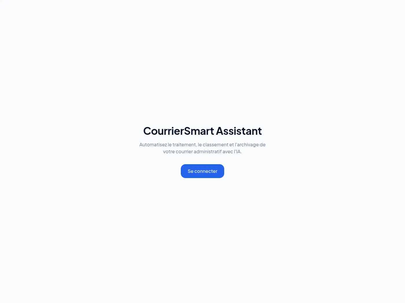 CourrierSmart Assistant
