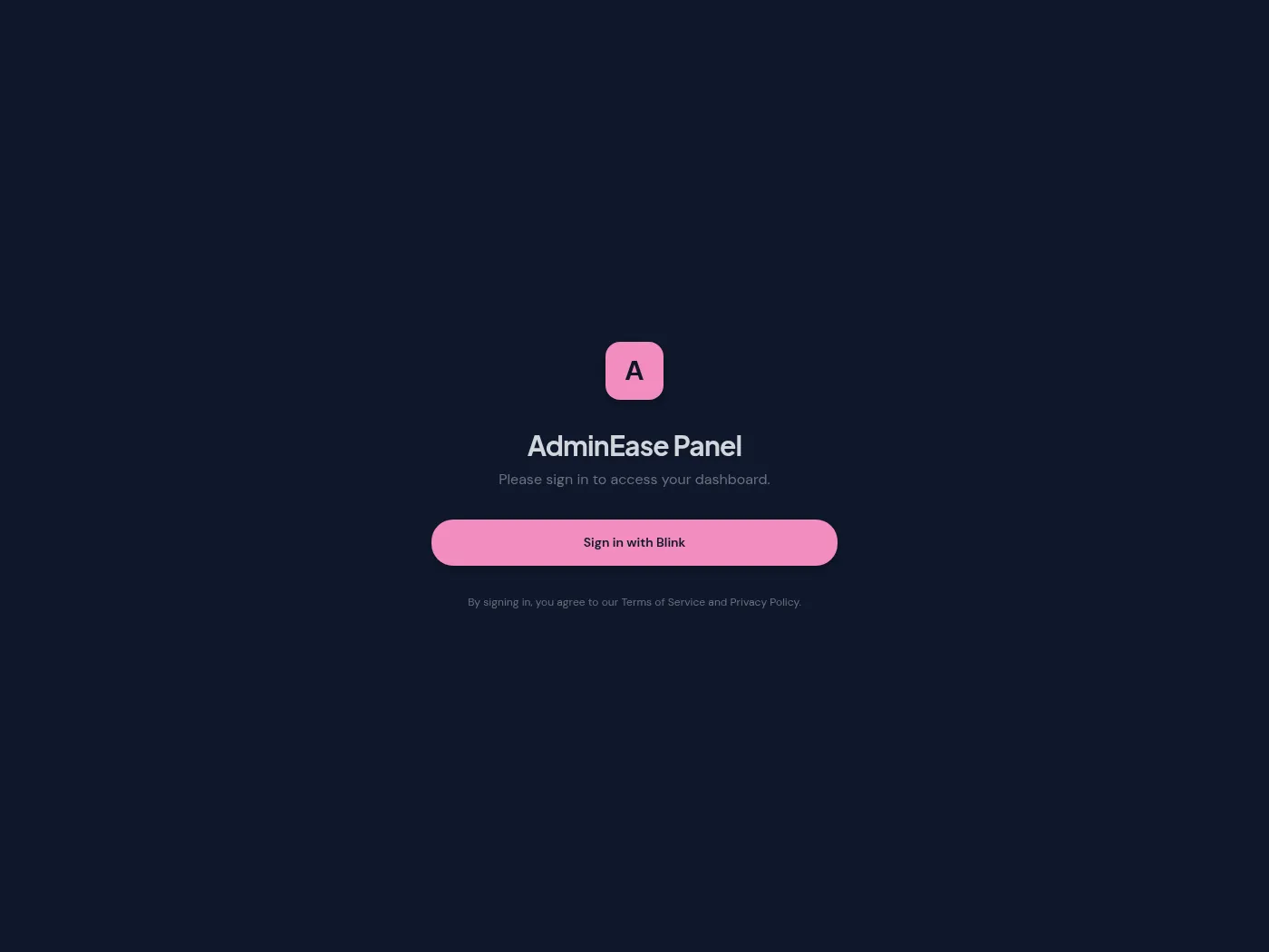 AdminEase Panel