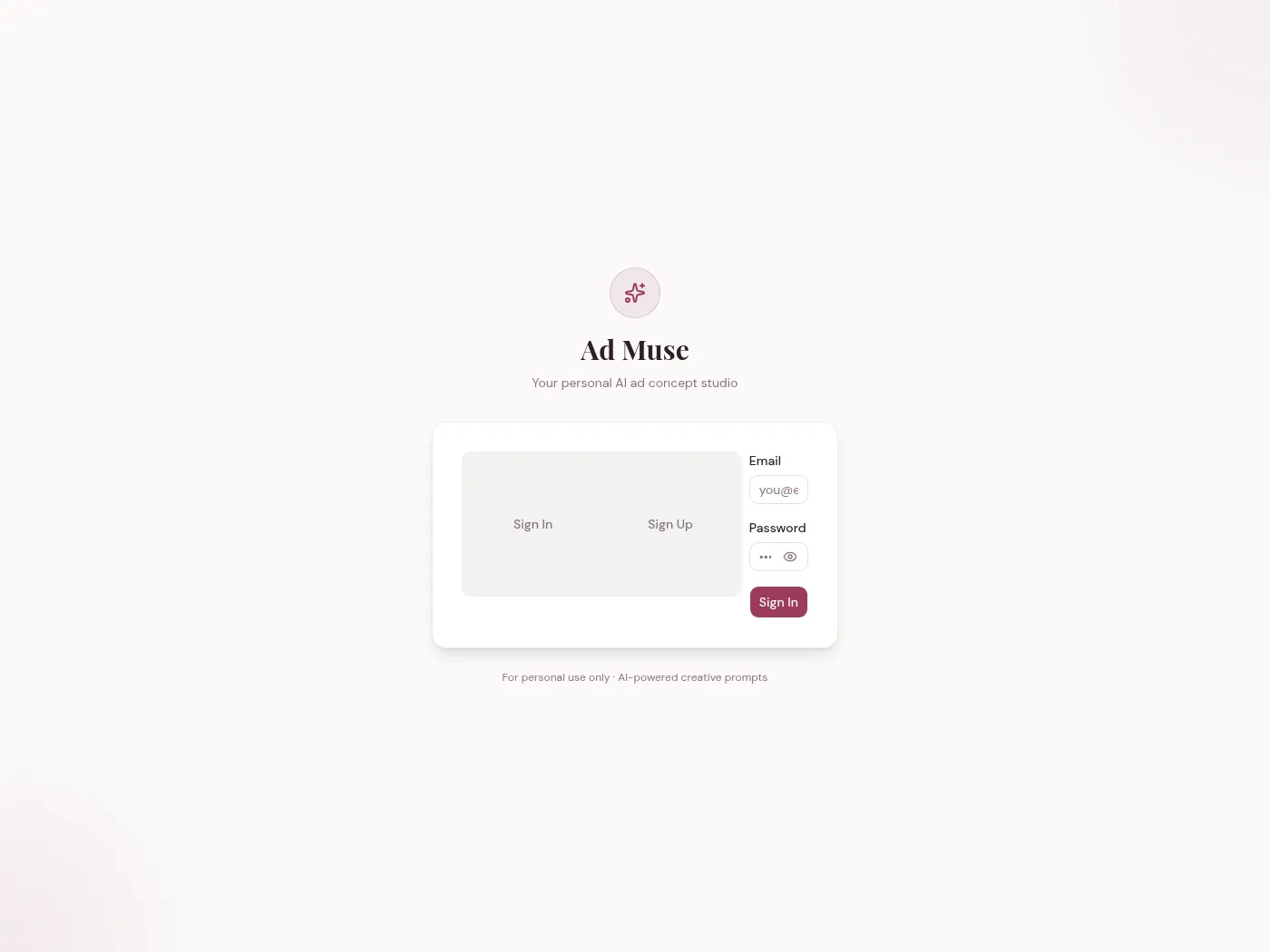 Ad Muse Test Studio