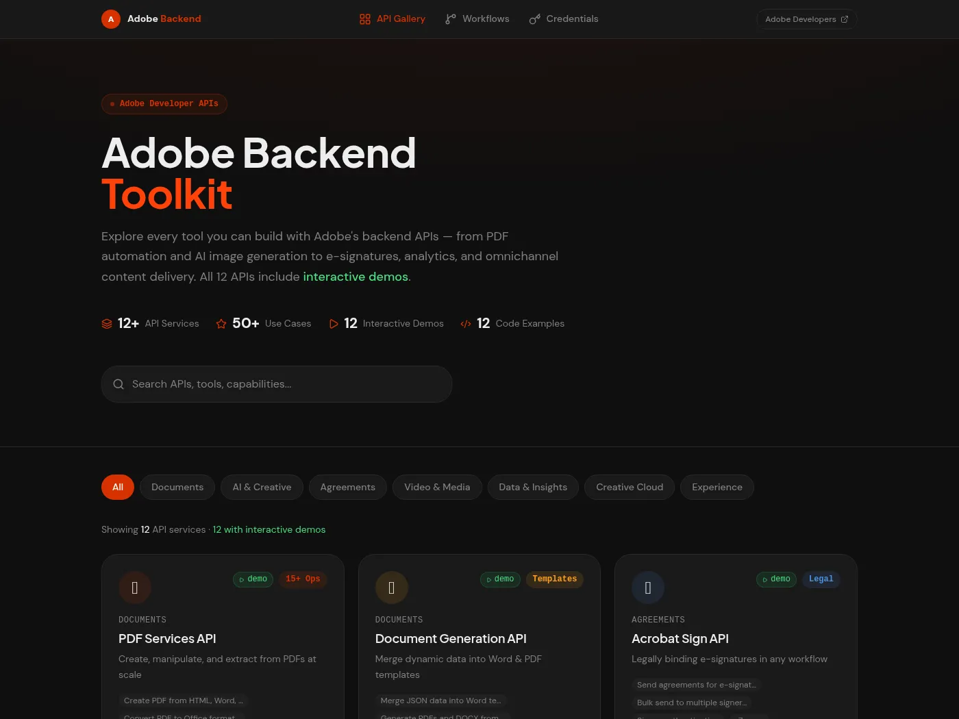 Adobe Backend Toolkit