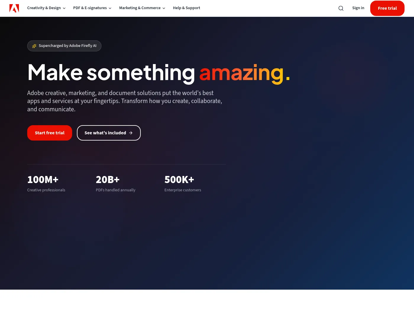 Adobe.com Clone