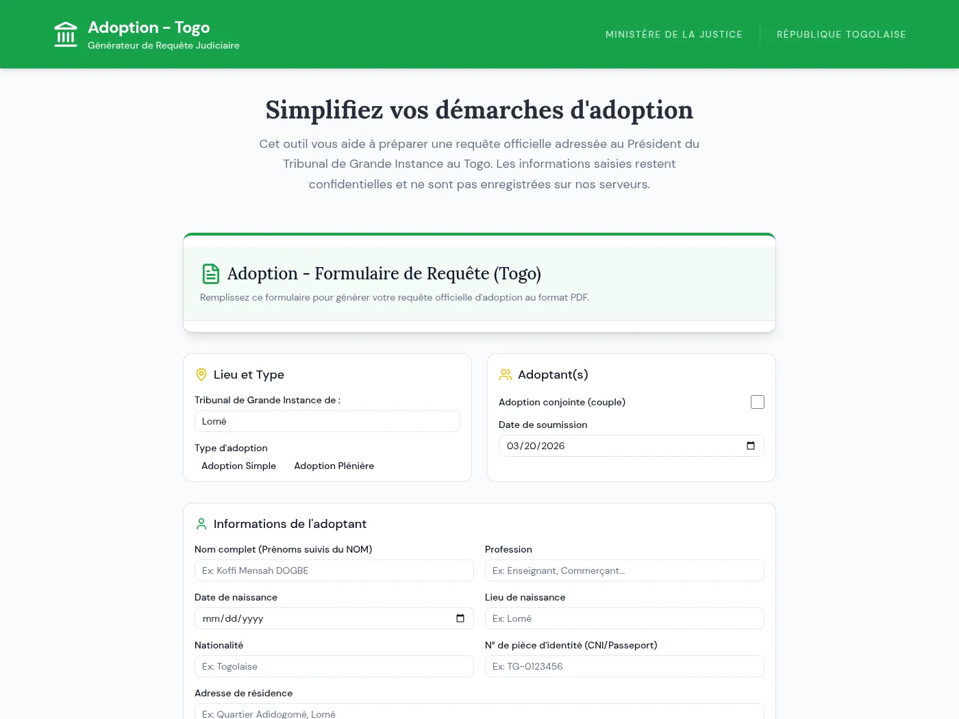 Adoption Consent PDF Gen