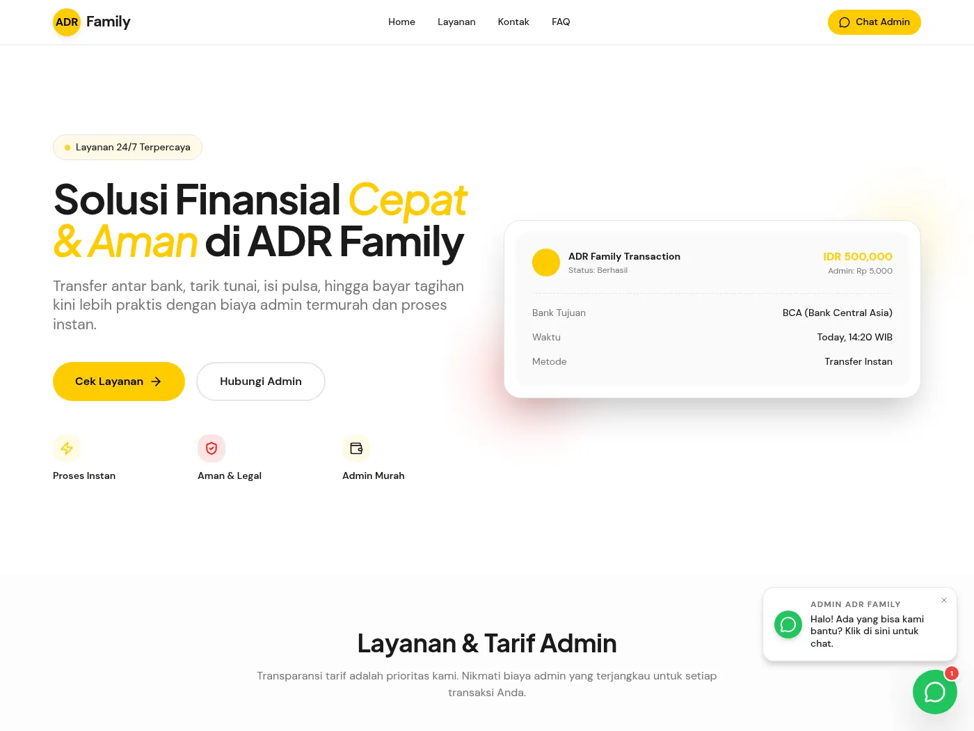 ADR Family Service Portal