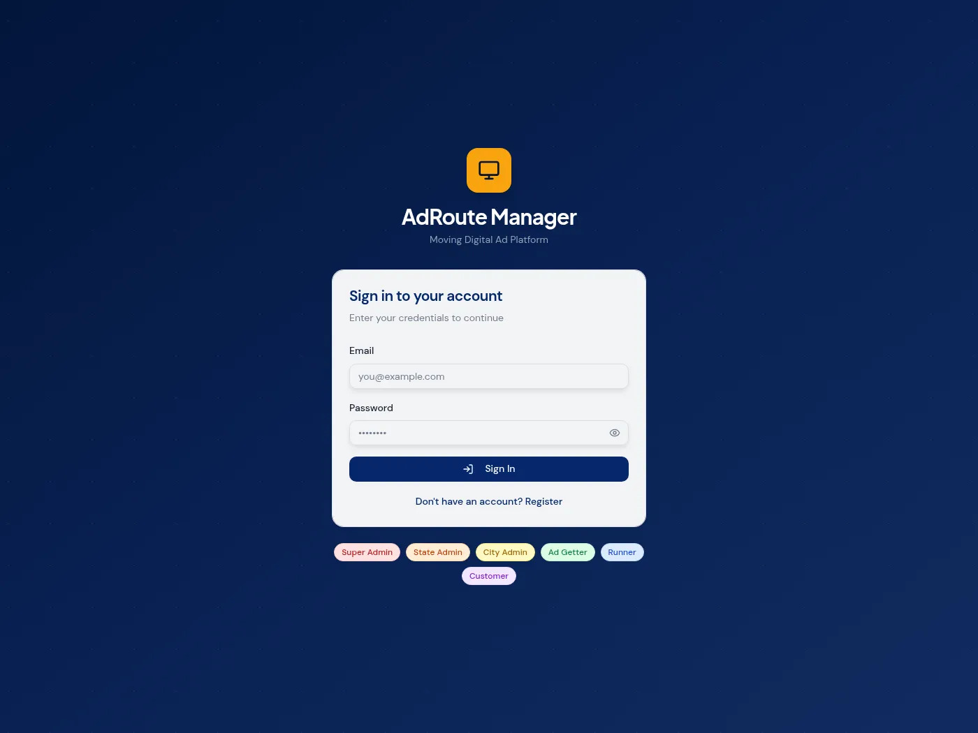 AdRoute Manager