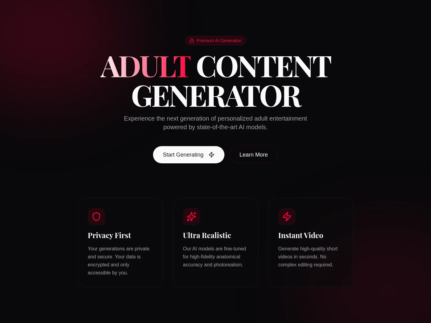 Adult Content Generator