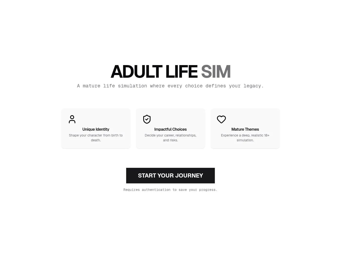 Adult Life Simulator