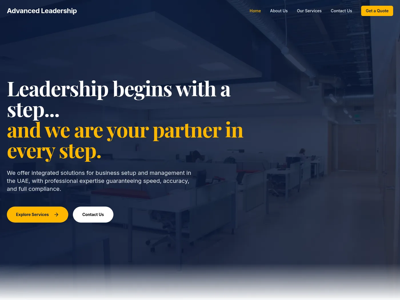 Advanced Leadership Website