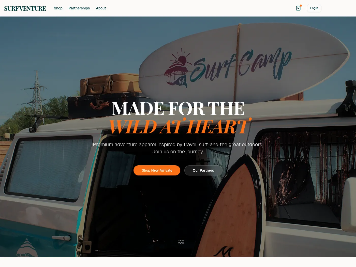 Surf Venture Apparel Site