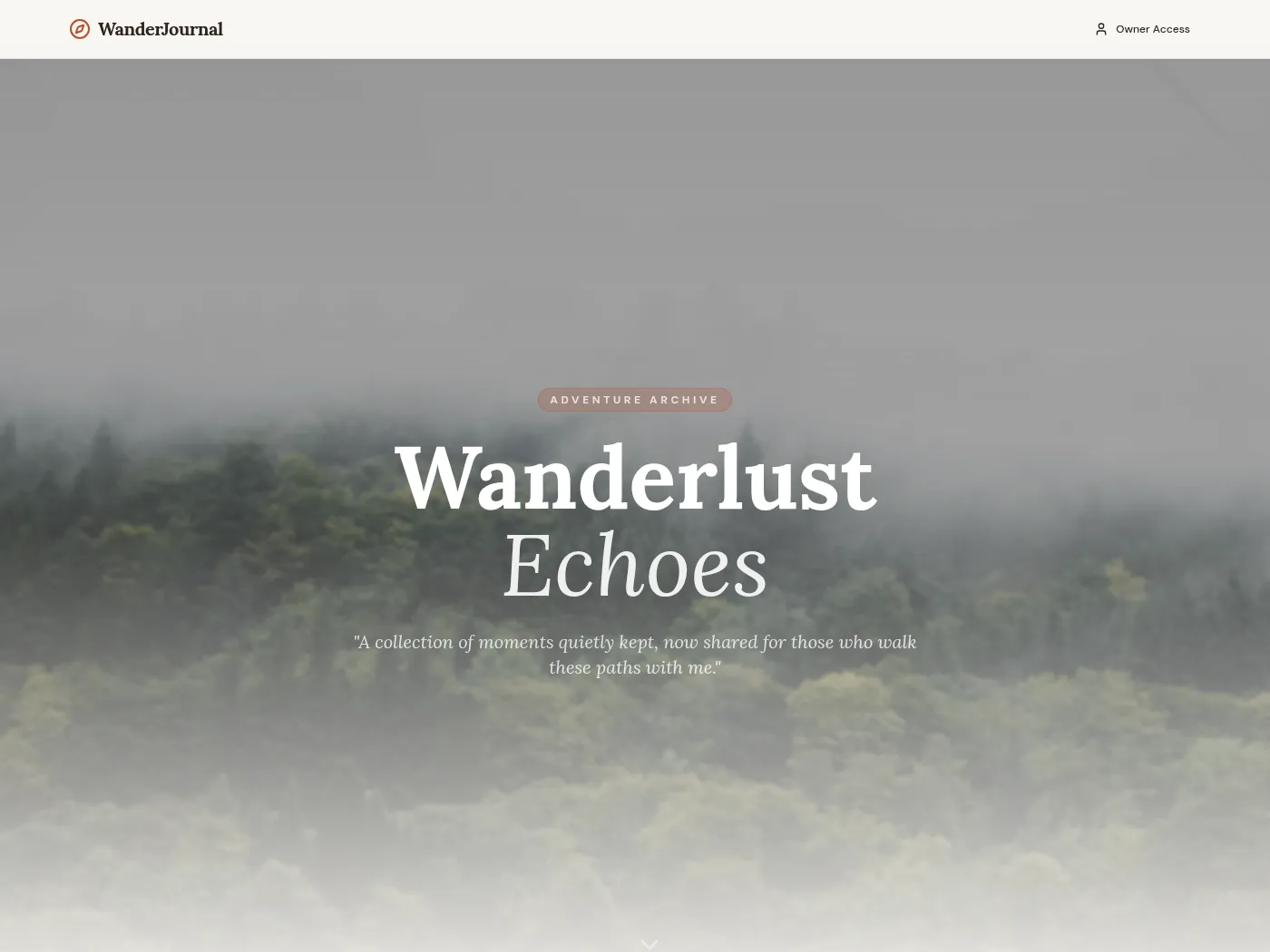 WanderJournal Web