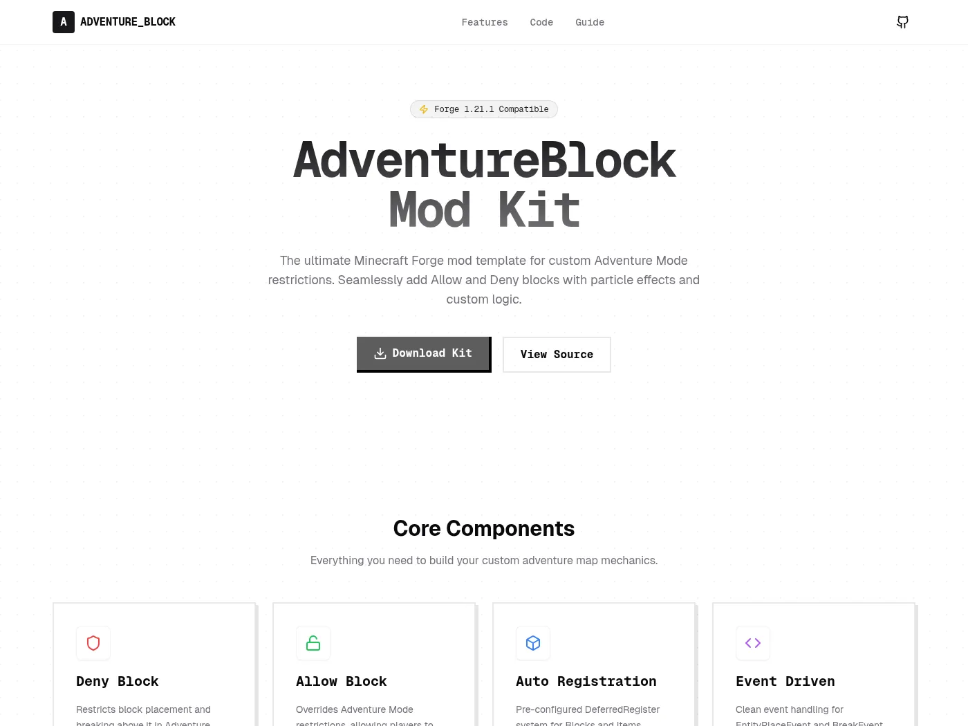 AdventureBlock Mod Kit