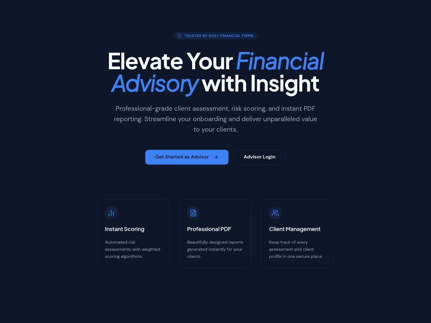 AdvisorInsight Pro