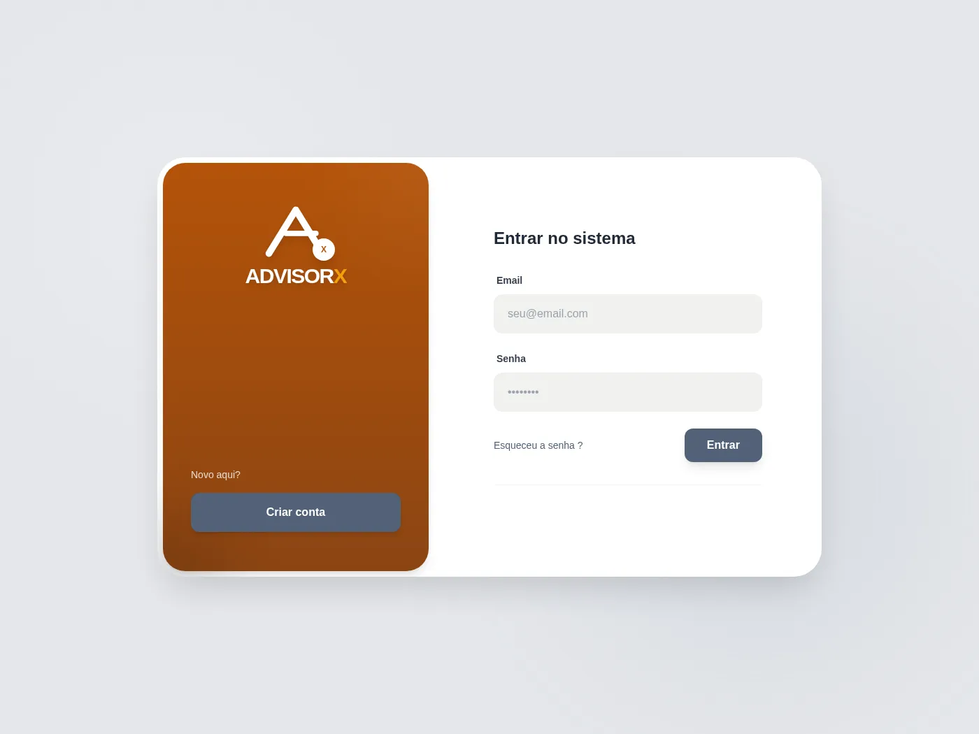 AdvisorX Login Clone
