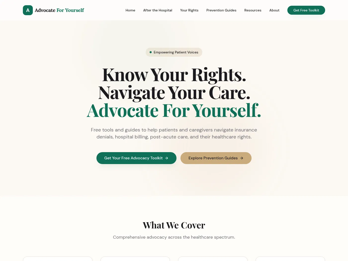 Advocate For Yourself