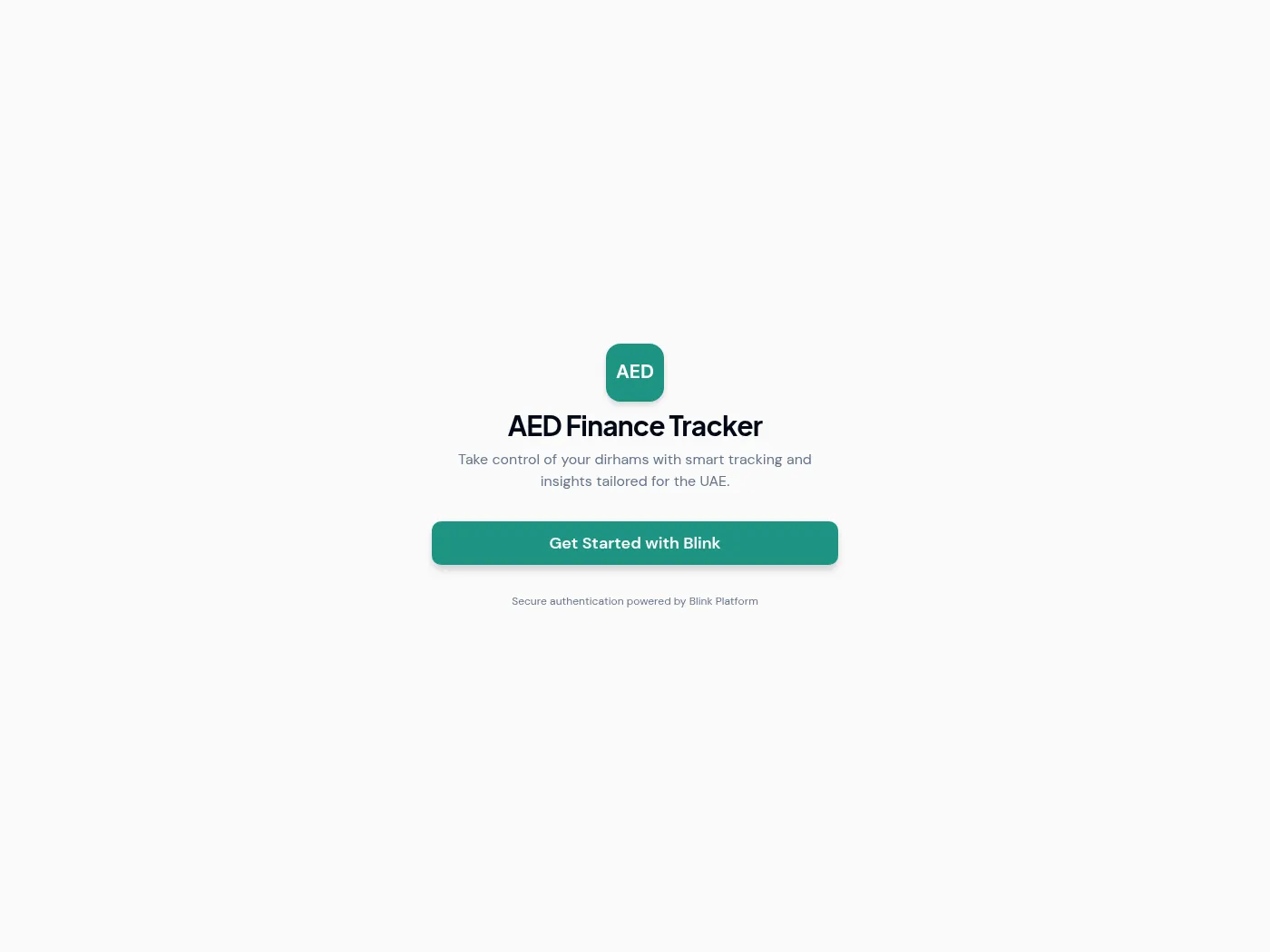 AED Finance Tracker
