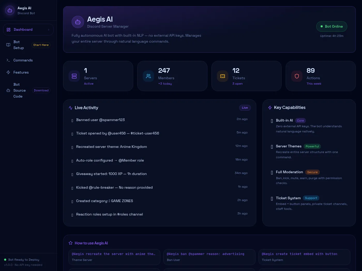 Aegis AI Discord Bot